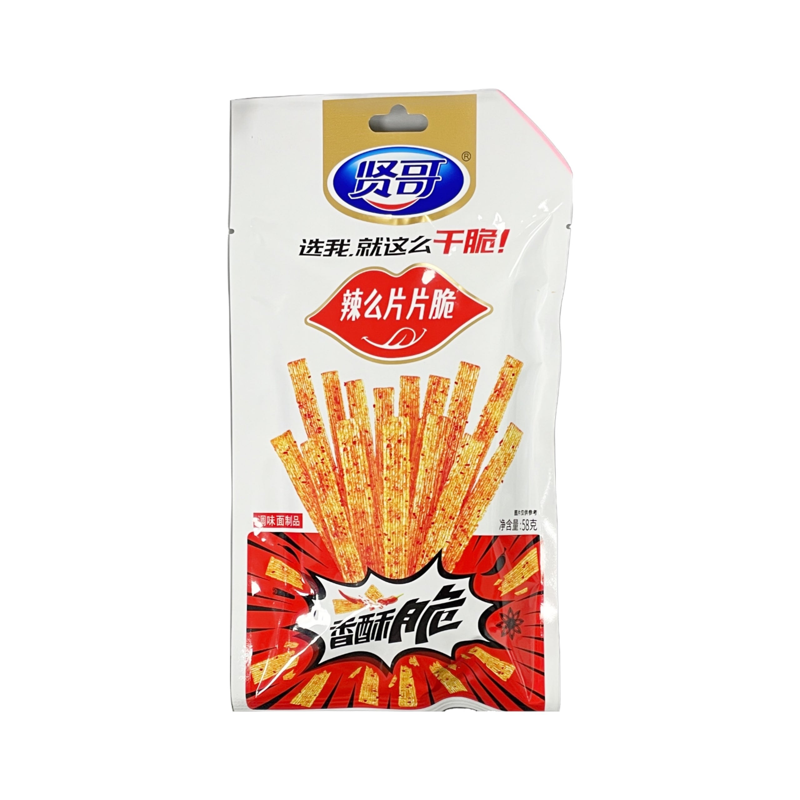 贤哥辣么片片脆*58g XG Instant Spicy Gluten-Flat | UNIMART ASIAN SUPERMARKET