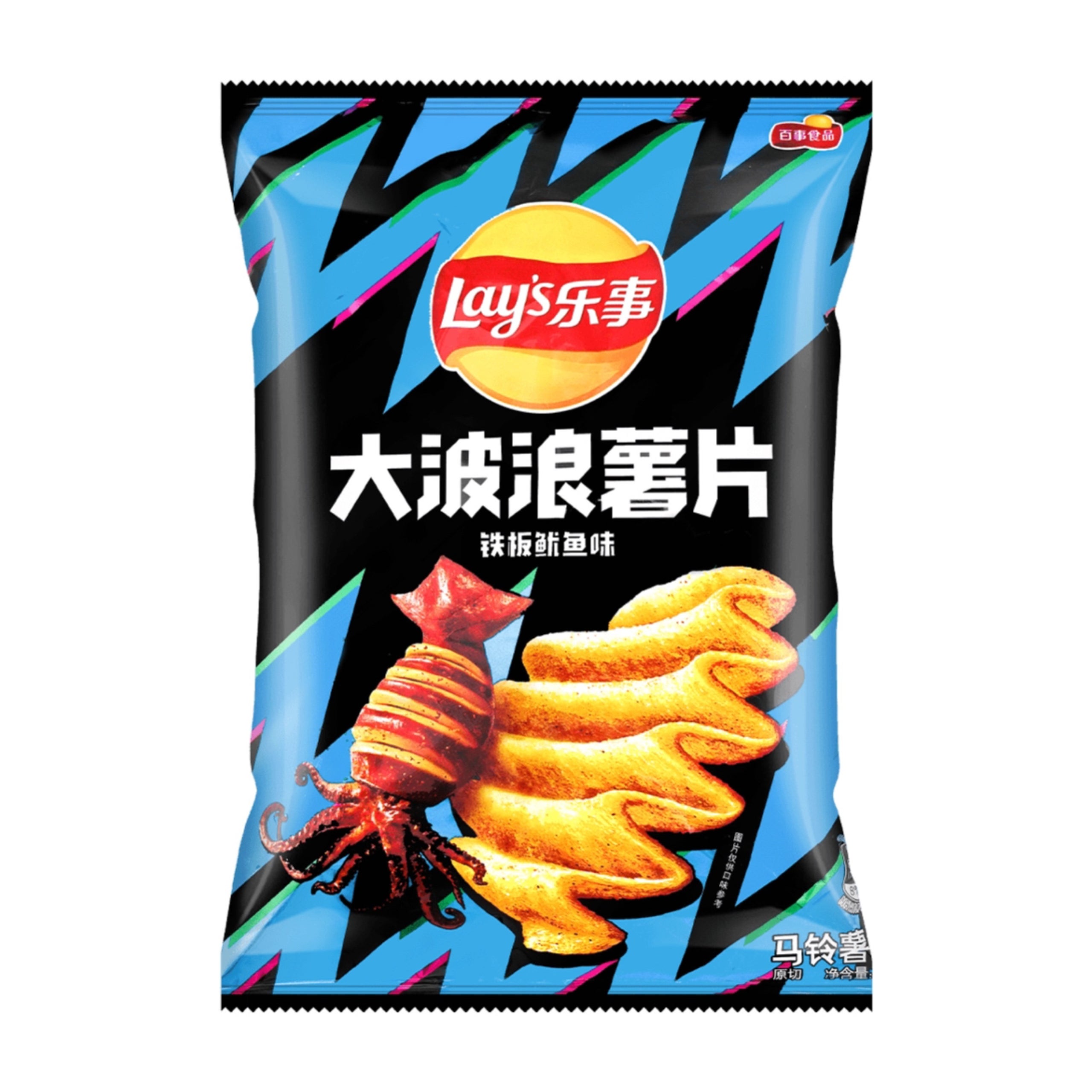 乐事大波浪薯片 鱿鱼味70g Lay‘s Potato Grilled Squid Flavour Unimart Asian